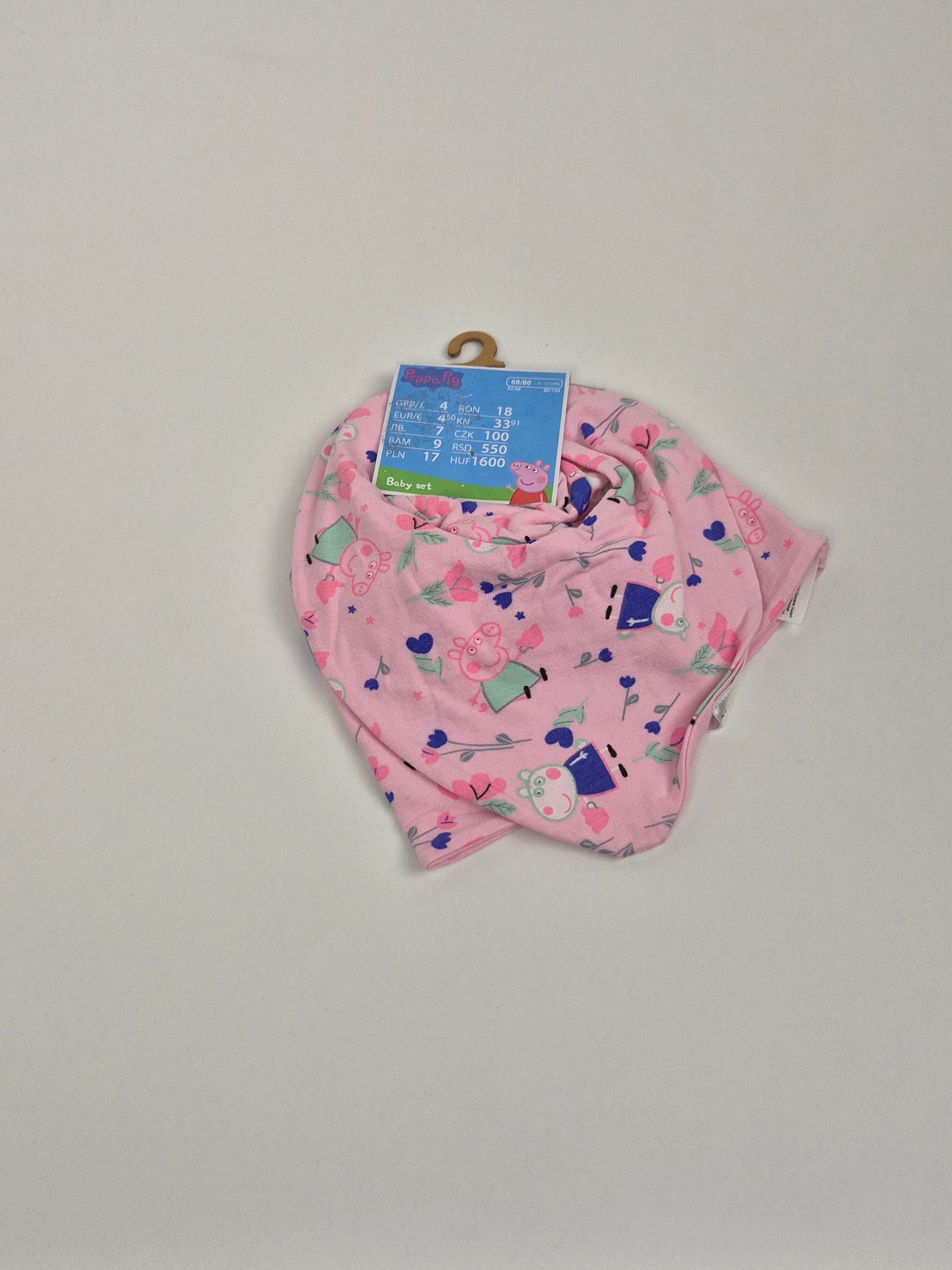 Set čepice a slitáčku Prasátko Peppa Pepco 68/80 – Re-Kiddo